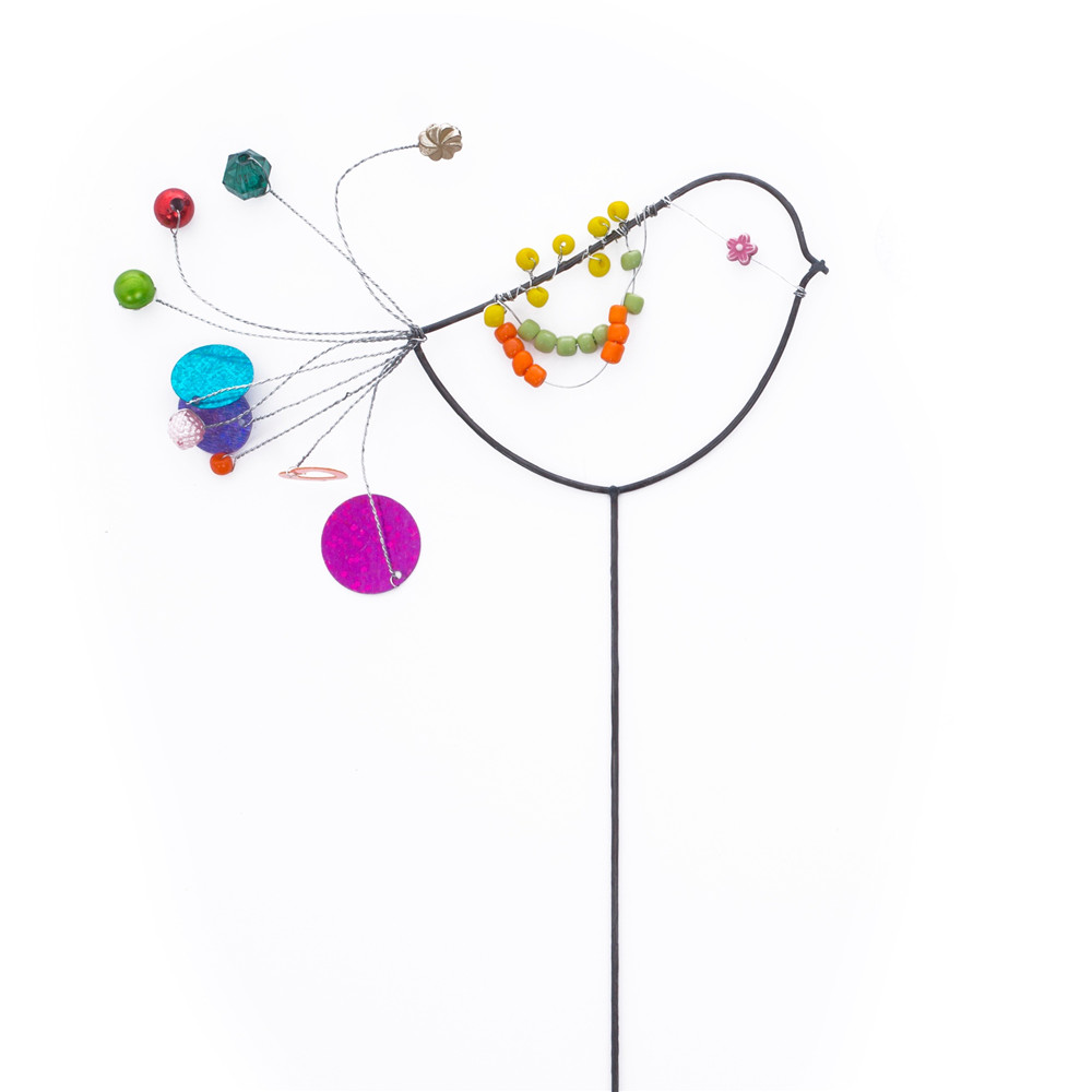 Planetlu*Shop - Perlen Deko am Stiel - Vogel - Overbeck And Friends